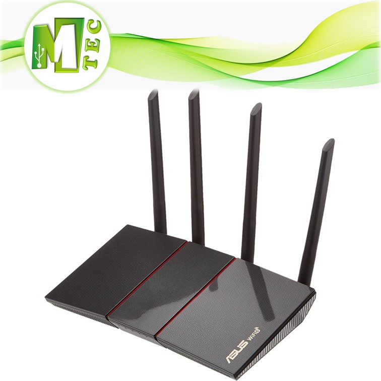 ASUS RT-AX55 ROUTER AX1800 WIFI 6 DUAL BAND | MTEC