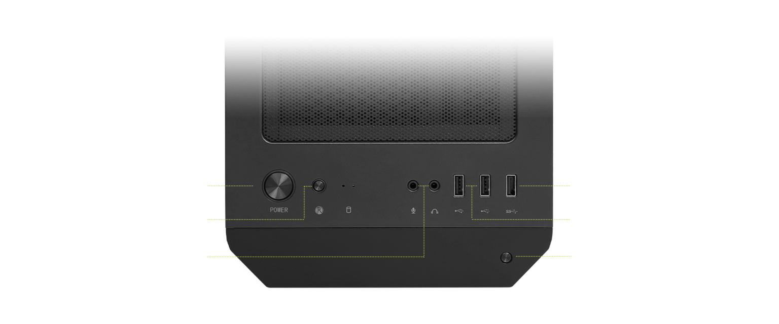 Msi Mag Forge M100A Mesh Case M-atx Mid Tower 4 fans | MTEC