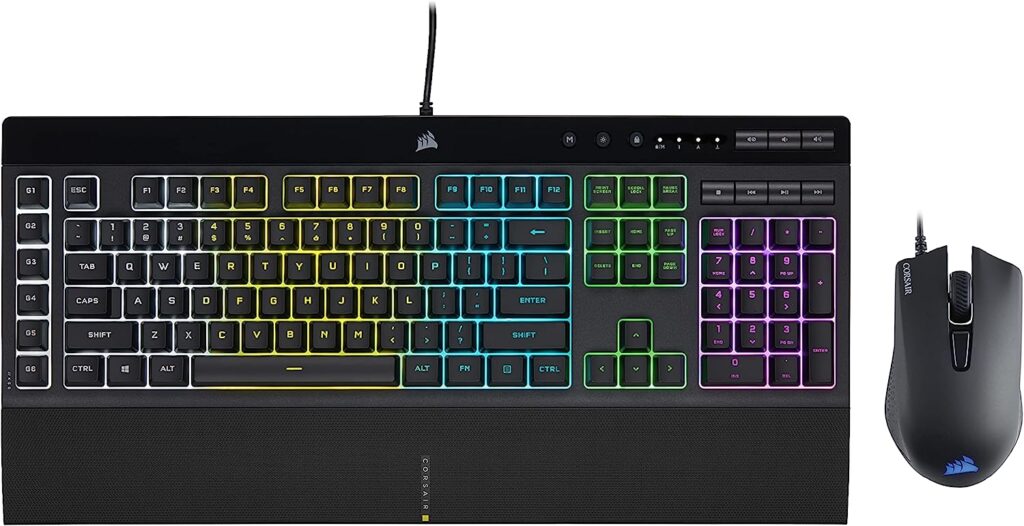 Corsair K55 RGB PRO + Katar Pro Gaming Bundle teclado/mouse | MTEC