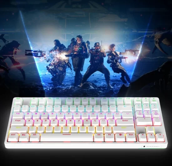 Thunderobot KG3089 Teclado Blanco Mecánico Red Switch | MTEC