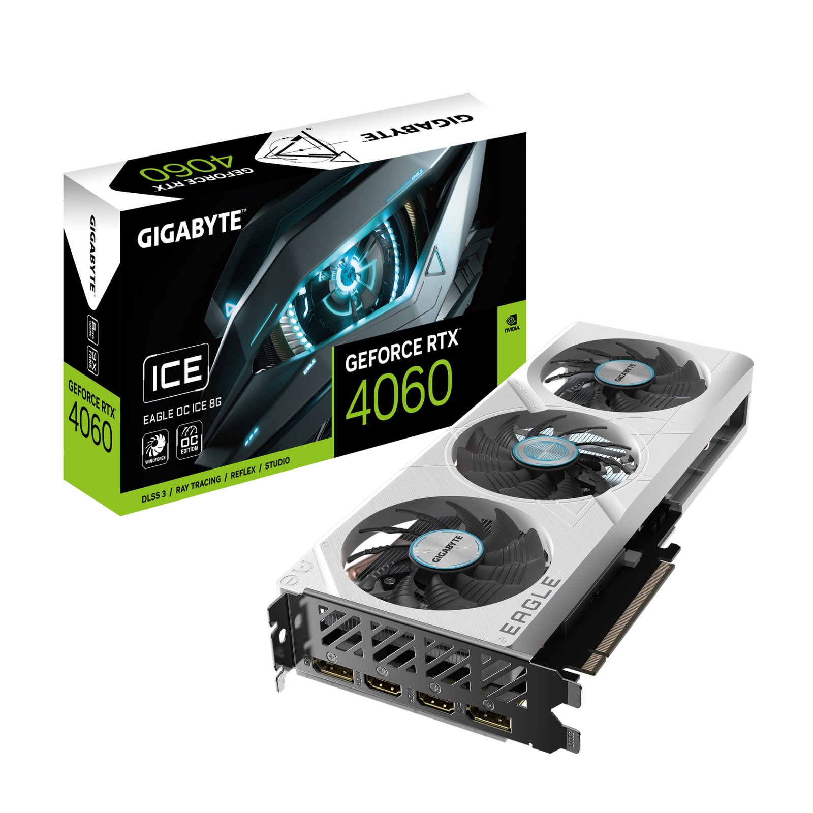 Gigabyte RTX 4060 Eagle 8GB OC Ice Tarjeta de Video Nvidia | MTEC