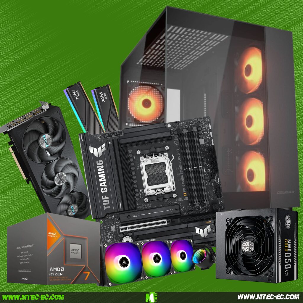 Mtec PC Ryzen Beast Gold R7 9700X 32GB 2TB RTX 5070 TI | MTEC