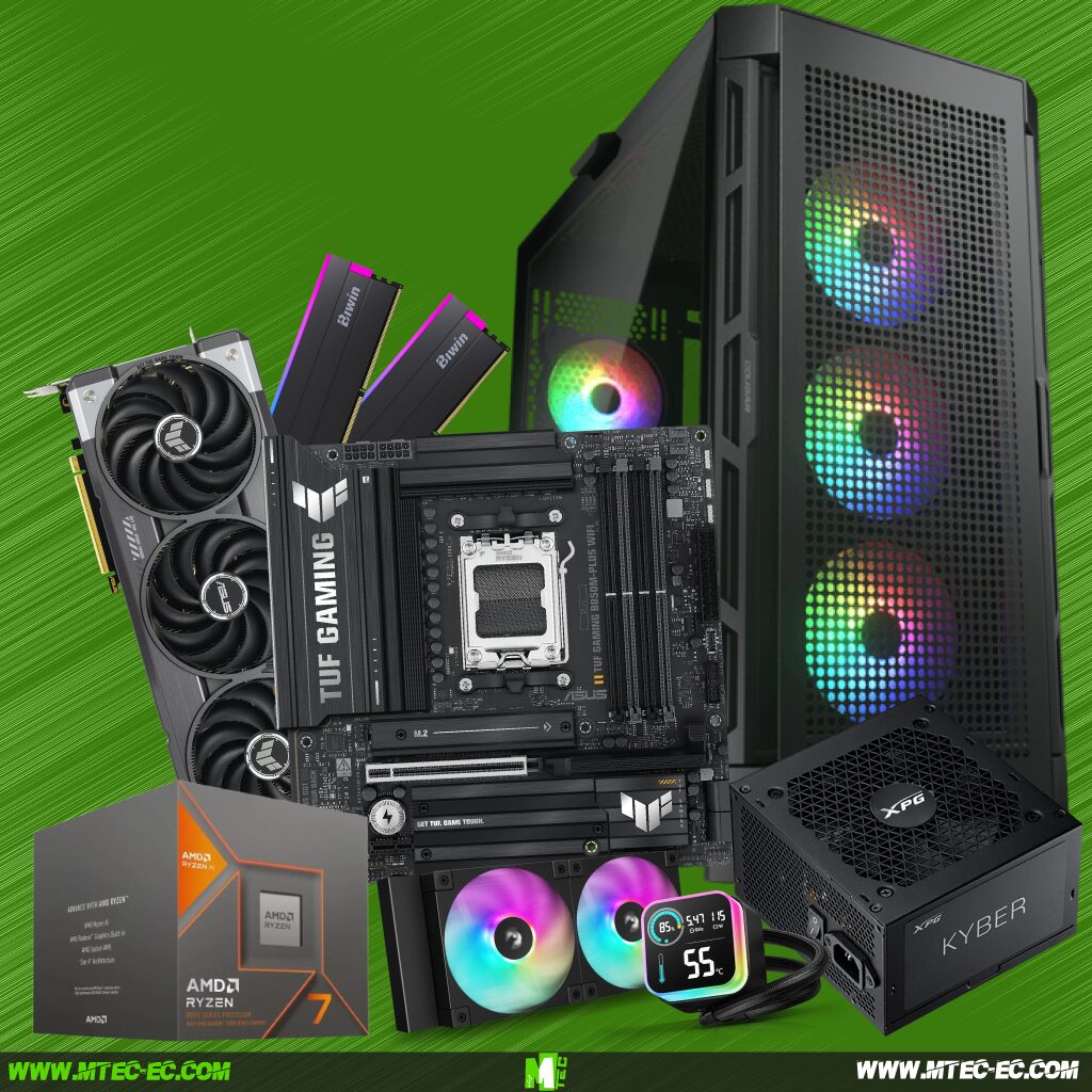 Mtec PC Ultra Beast Silver Amd Ryzen 7 7800X3D 32GB 1TB RTX 5070 TI | MTEC